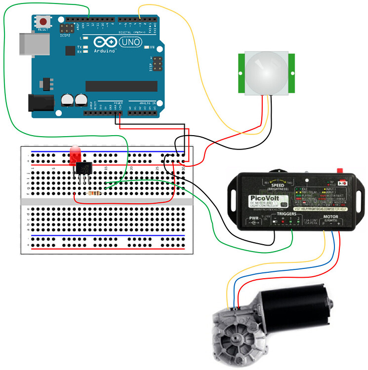 Can't Output NPN For PIR Trigger - General Electronics - Arduino Forum