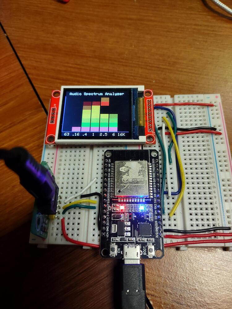 Audio Analyzer does not decay the spectrum - Programming - Arduino Forum