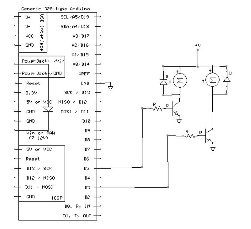 Two motors with shared ground, Induvidual control - General Electronics ...