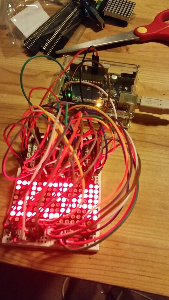 8x8 LED Matrix with MAX7219 - troubleshooting (how to connect HL ...