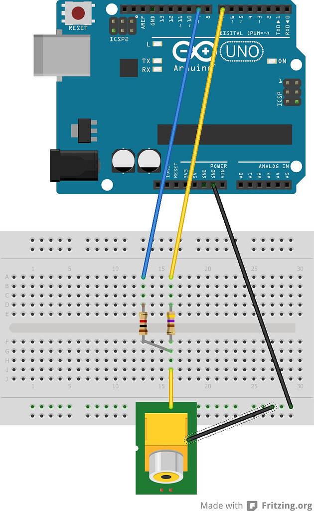 Schermo nero TV out - Generale - Arduino Forum