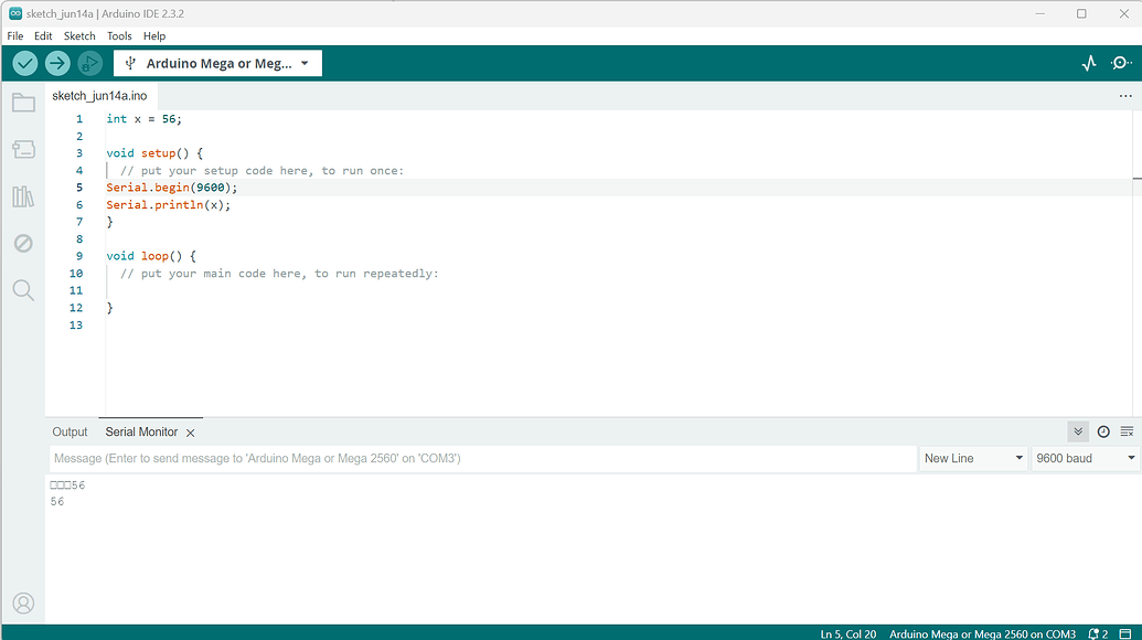Squares in Serial Monitor - Programming - Arduino Forum