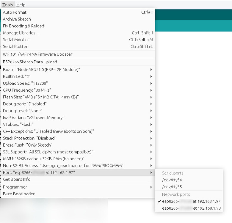 Network ports missing - IDE 2.x - Arduino Forum