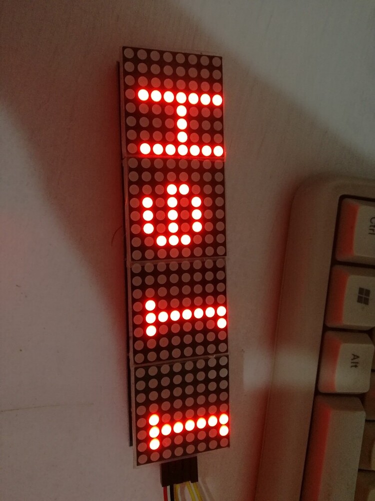 Re: Matrice led 8X32 caratteri invertiti..(risolto) - Generale - Arduino Forum