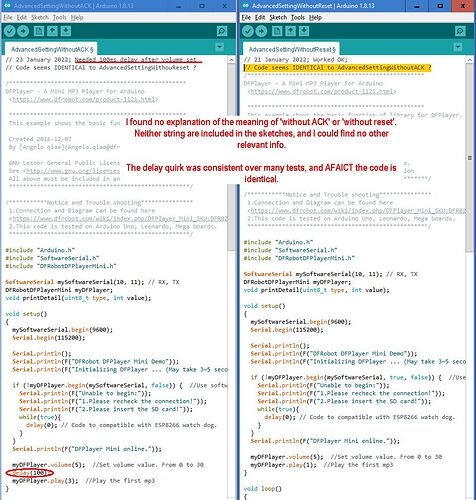 DFPlayerMini_Fast library example not working here - Programming - Arduino Forum