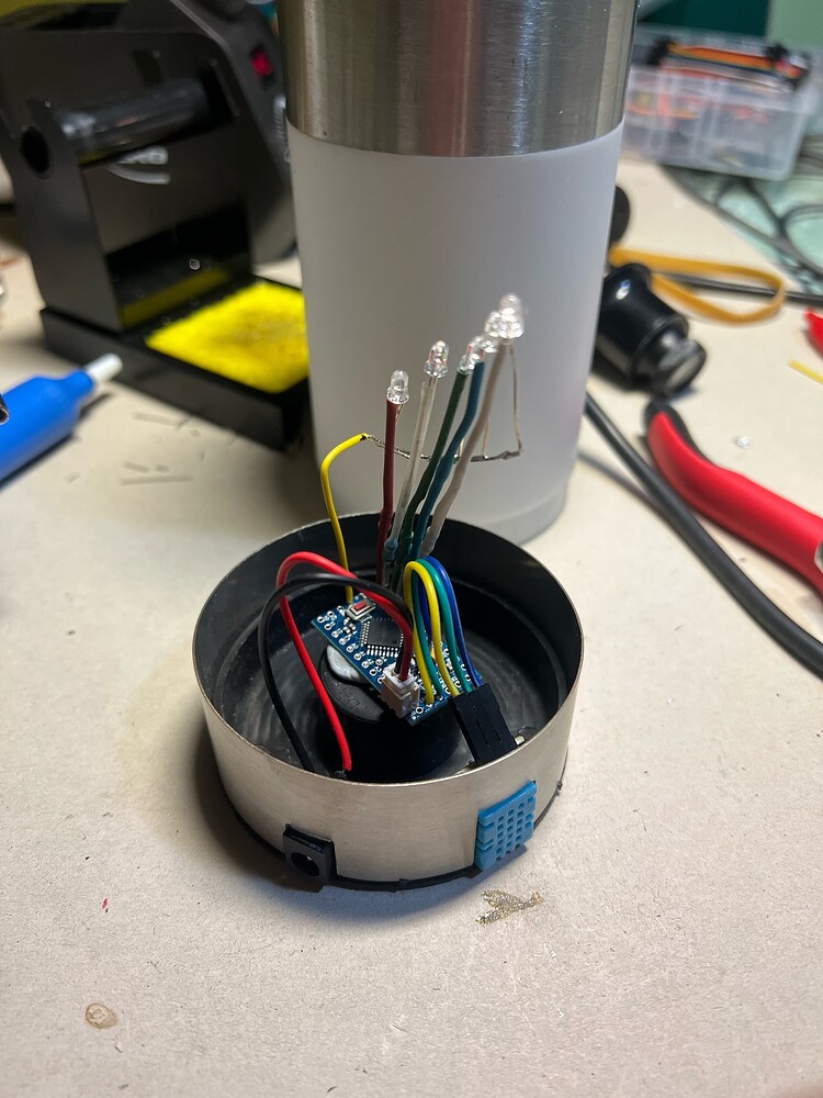 At a glance Led temperature gauge DHT11 project - Programming - Arduino Forum