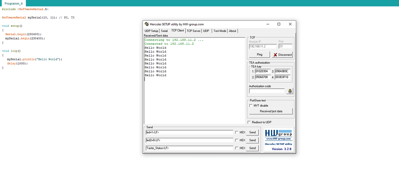 C# TCP Kommunikation Arduino - Deutsch - Arduino Forum