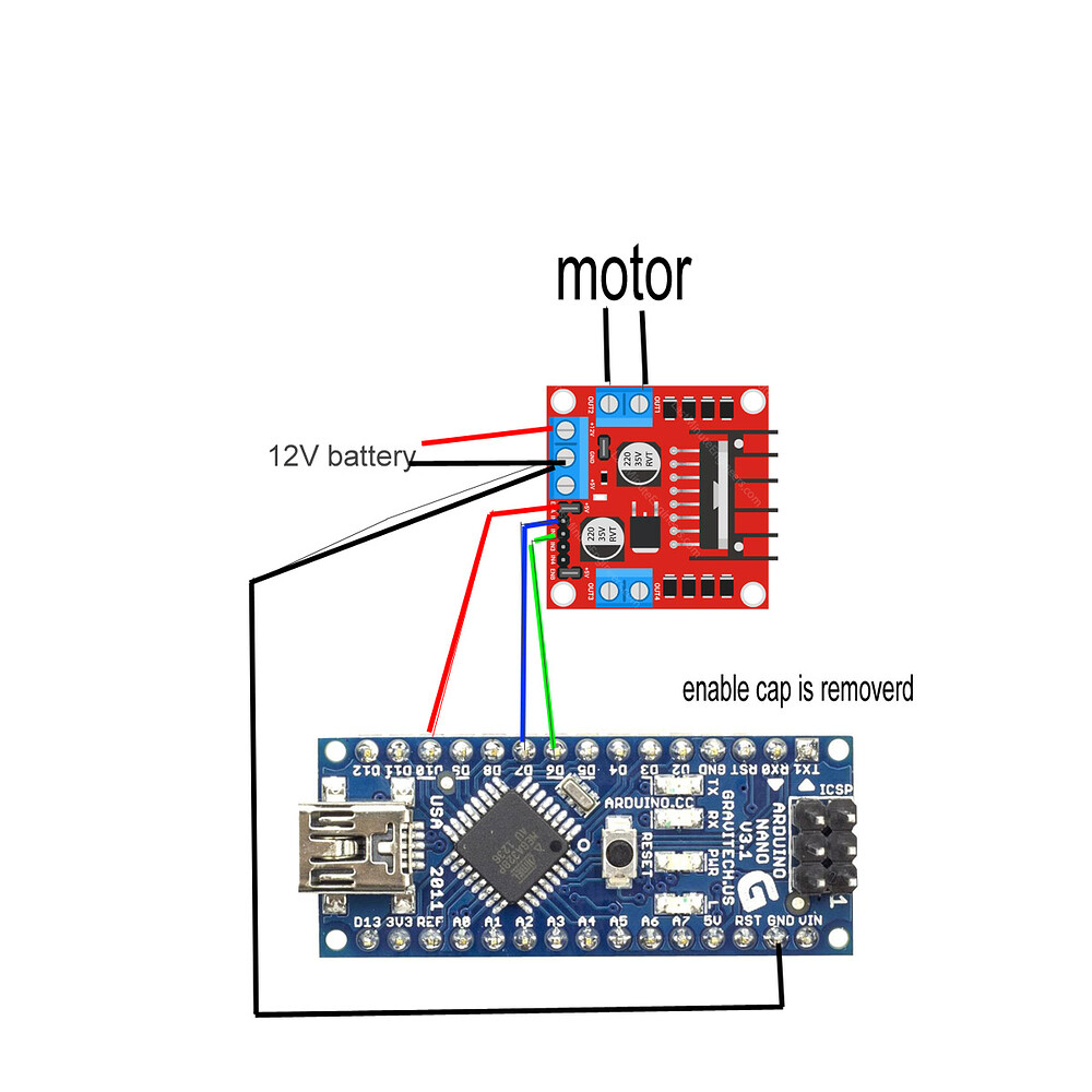 L298N with Nano board, PWM is not working - Motors, Mechanics, Power and CNC - Arduino Forum