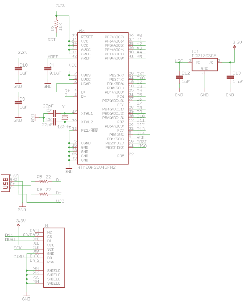 Atmega 32u4 Breakout plus microsd does not work as Disk SD with Teensy firmware - General ...