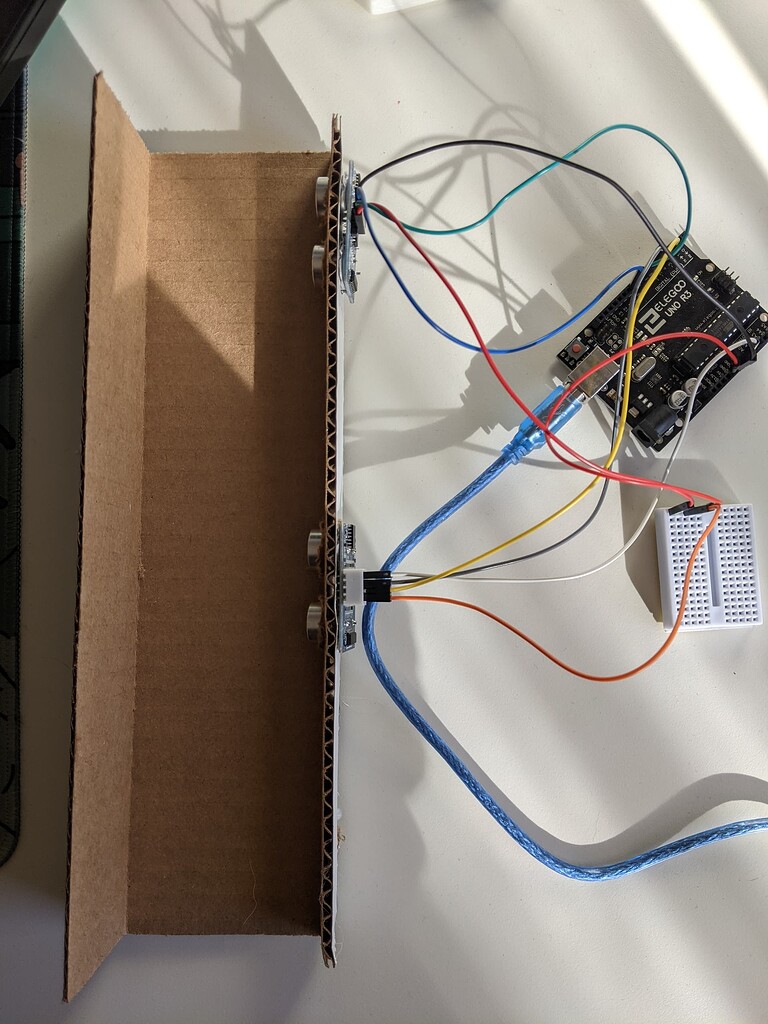 Trying to Make Photogate With Ultrasonic Sensors - Robotics - Arduino Forum