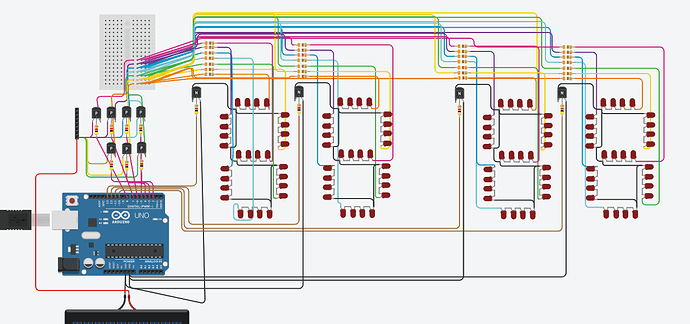 DIY 4-Digit 7-Segment Display with Transistors - LEDs and Multiplexing - Arduino Forum