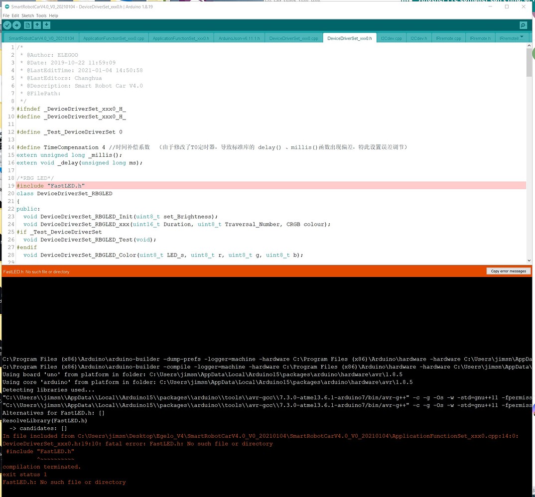 Another Pre-compiler can't find, or install custom library issue ...
