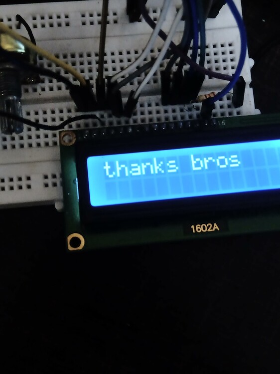 16X2 LCD showing only top row boxes when connected with arduino - Displays - Arduino Forum