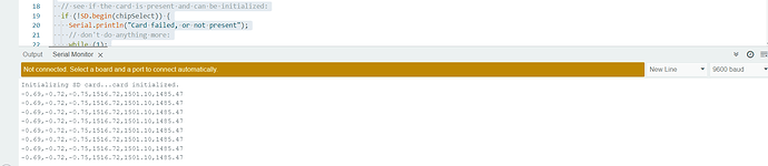 Having Trouble Getting Updatedcurrent Data From Imu To Print Into Sd Programming Arduino Forum