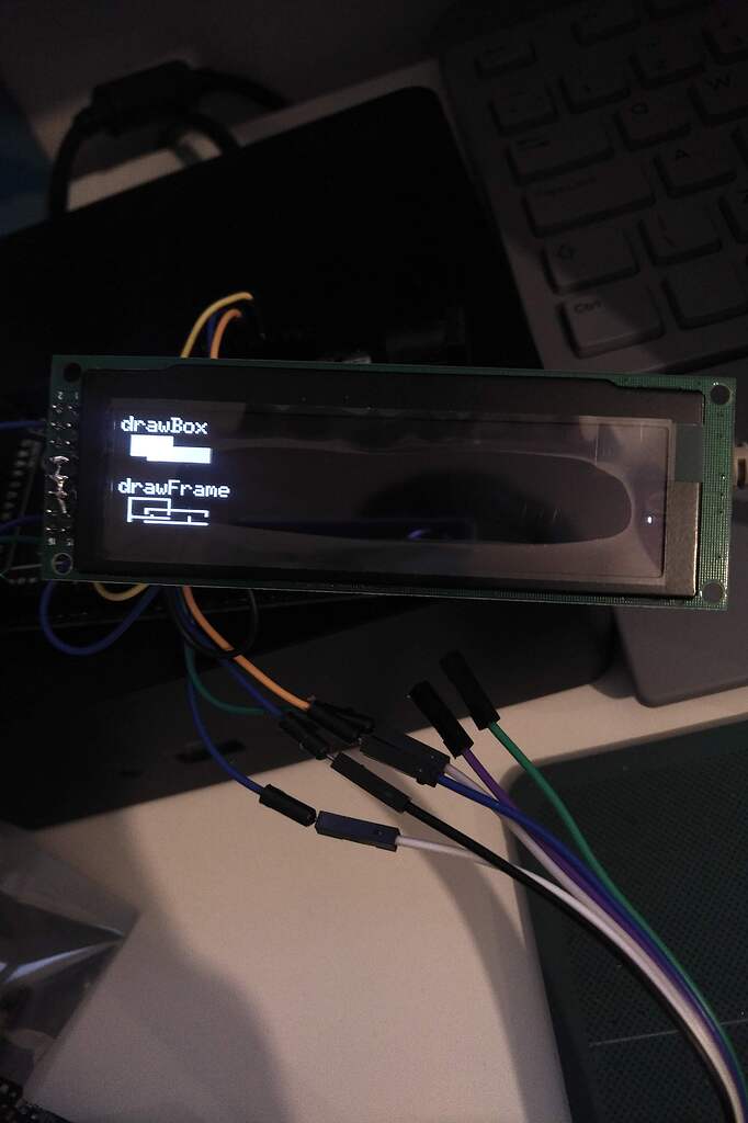 Using u8glib with East rising ER-OLEDM028/32 (SSD1322) - Take 2 - Displays - Arduino Forum