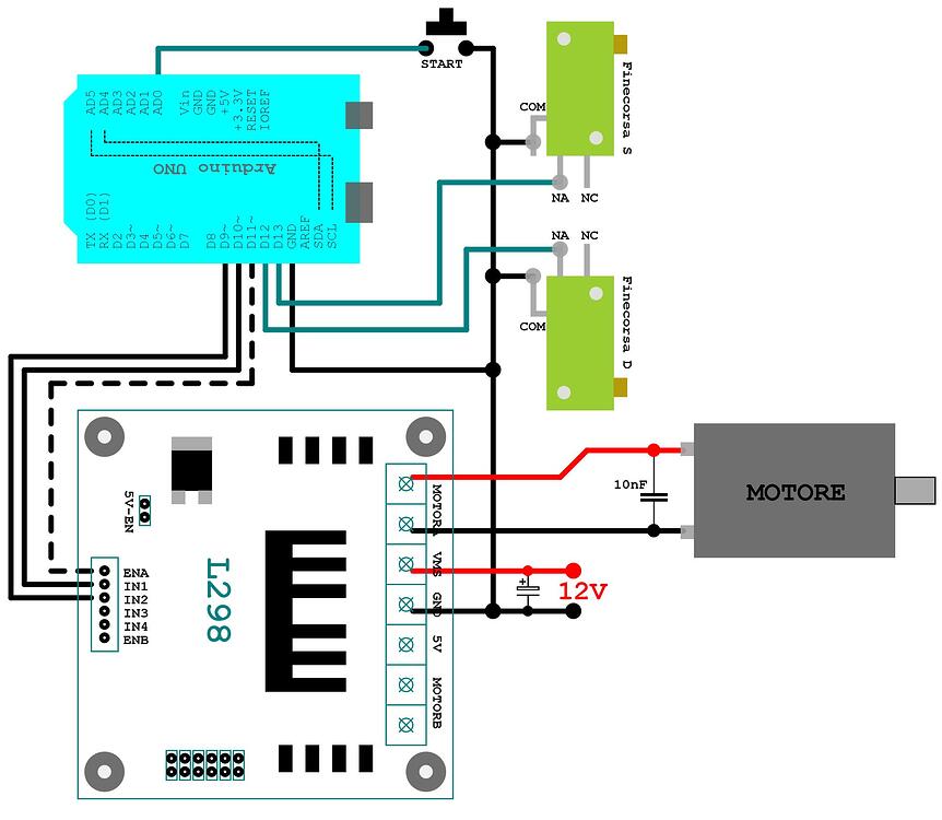 Aiuto!! Funzionamento motore 12v con inversione di marcia - Page 2 - Hardware - Arduino Forum