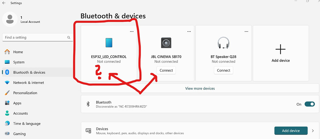 Bluetooth connection help for ESP32 - 3rd Party Boards - Arduino Forum