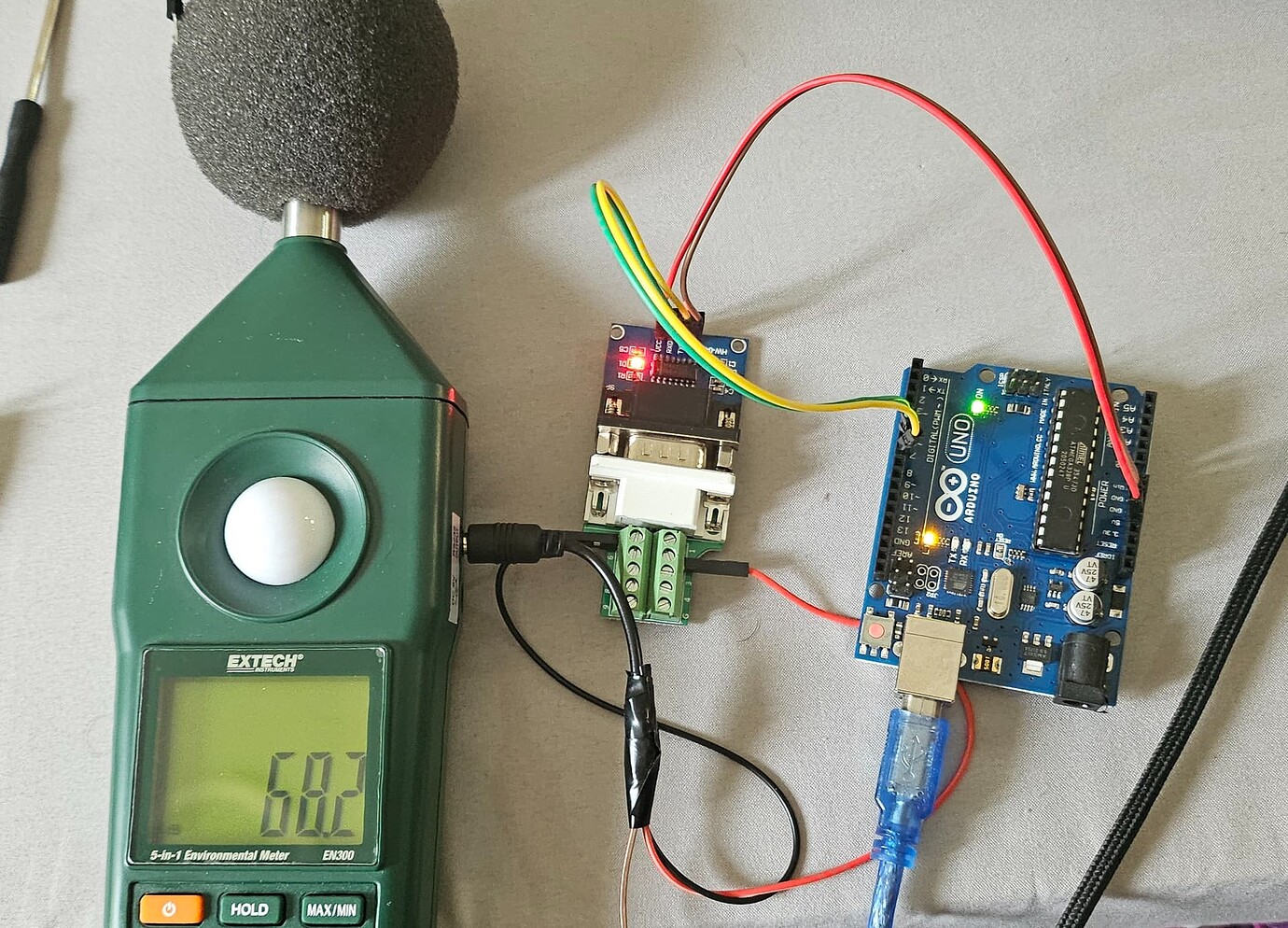 En300 Environmental Meter RS232 output to Arduino Serial - Interfacing ...