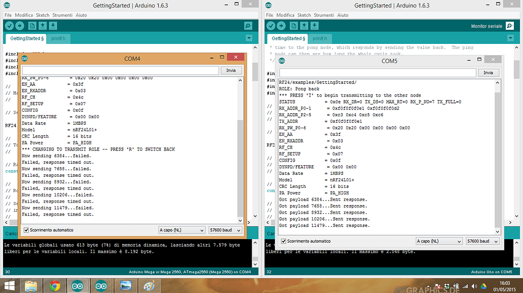 Nrf24l01 On Arduino Mega And Arduino Uno Networking Protocols And Devices Arduino Forum