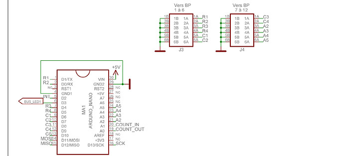 Résistance carte H.S Arduino Nano en utilisant des boutons sur les pin ...