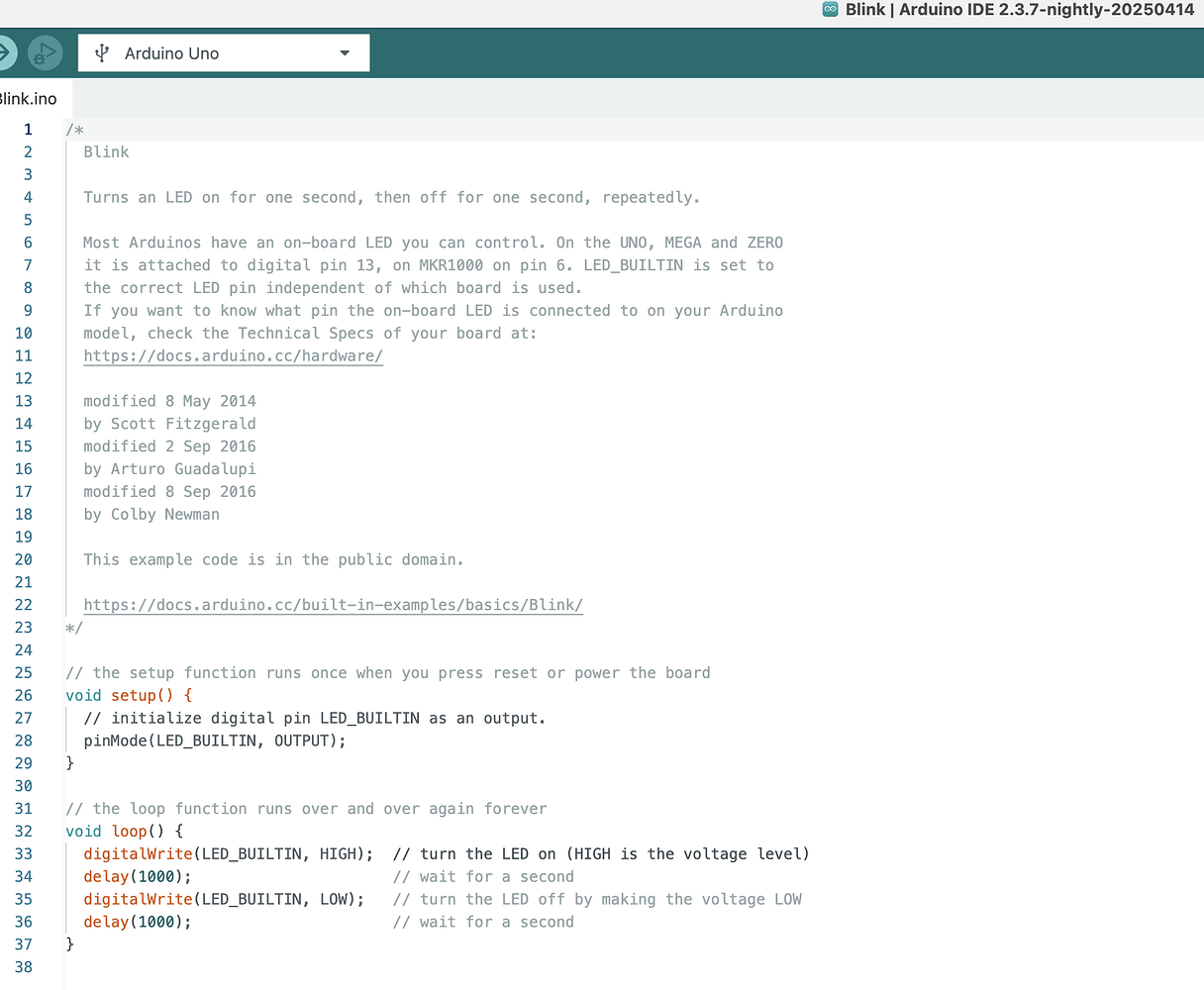 Blink program stopped working - Starter Kit - Arduino Forum