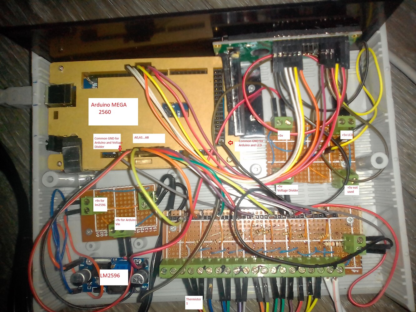 Multiple 10k NTC Thermistors + Arduinio Mega + LCD+ADC noise smoothing ...