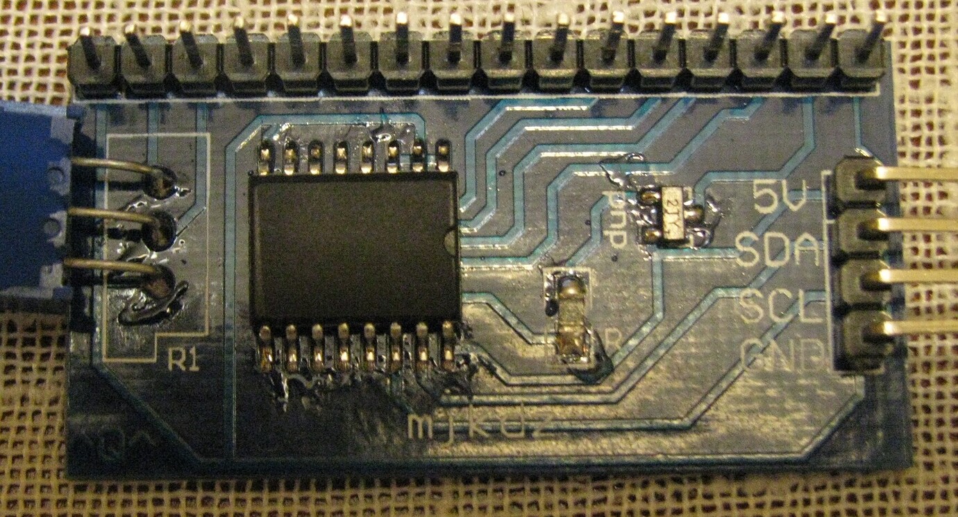 SOLVED: lcd1602 and mjkdz i2c interface - Displays - Arduino Forum