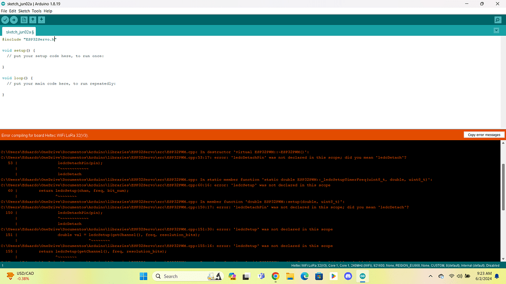 Esp32 Servo library error - Libraries - Arduino Forum Esp32 Servo library error - Libraries - Arduino Forum