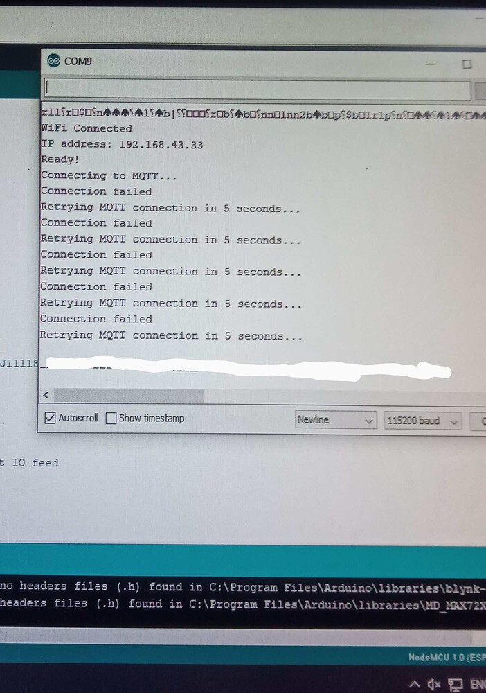 Why my Adafruit IO website connection goes to failed? - Programming - Arduino Forum