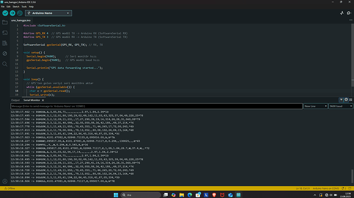 Unable to get data from Neo M8N GPS module using TinyGPS / TinyGPS++ - Networking, Protocols ...