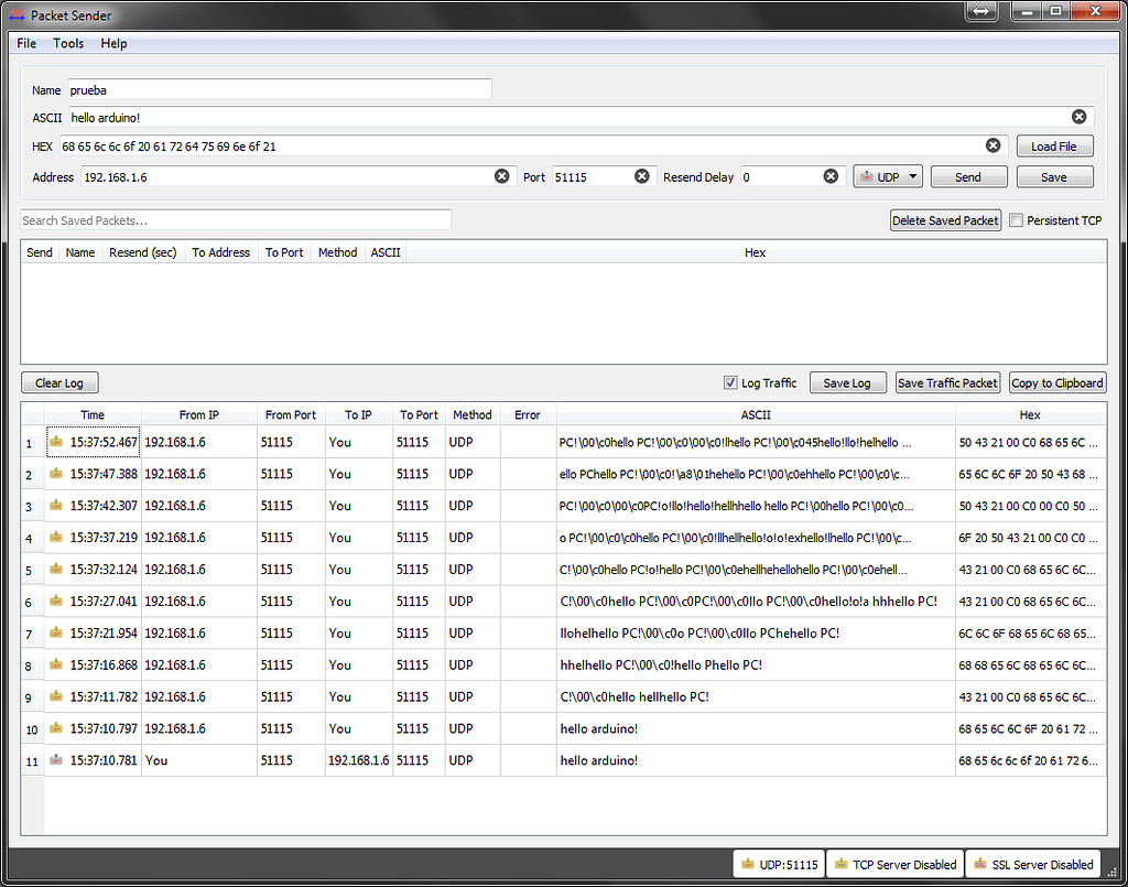 Arduino Sending Inconsistent Udp Messages Networking Protocols And Devices Arduino Forum