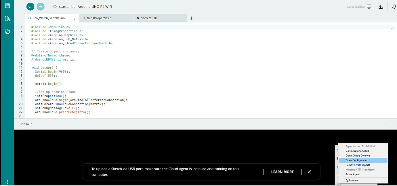 Issue with uploading sketch via USB / Serial Monitor - Plug and Make Kit - Arduino Forum
