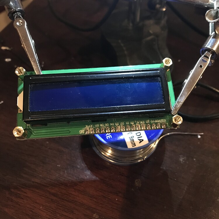 LCD 1602 I2C - Intermittent invalid character at certain positions on ...