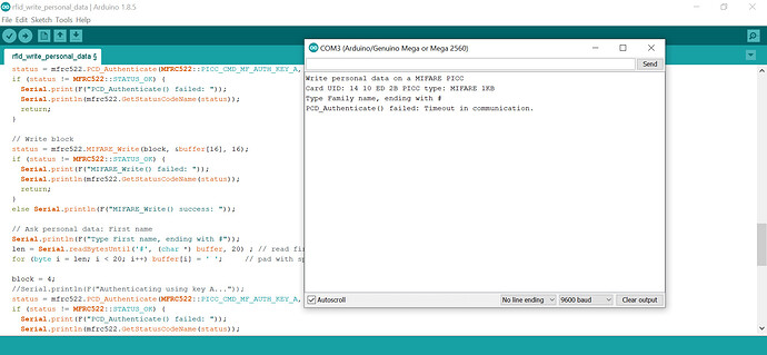 RFID WRITE - General Guidance - Arduino Forum