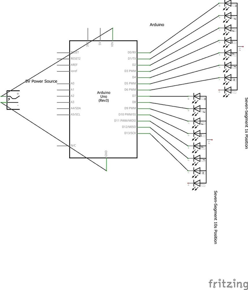 Led Strip 2 Digit Segment Display Problem Leds And Multiplexing Arduino Forum