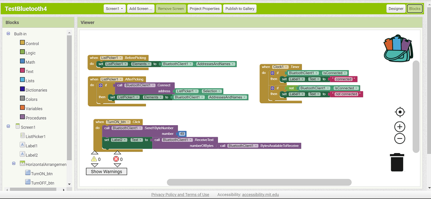 Connect arduino to MIT APP inventor via bluetooth - Programming - Arduino Forum