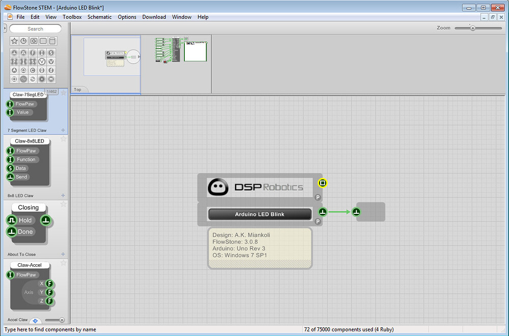Arduino Graphical Serial Communication with PC by FlowStone (Blink LED) - Interfacing w ...