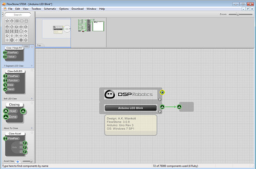Arduino Graphical Serial Communication with PC by FlowStone (Blink LED) - Interfacing w ...