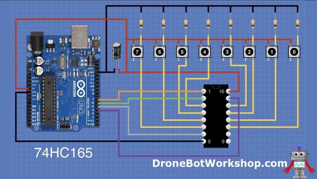 How to connect reed switches to 74HC165? - LEDs and Multiplexing - Arduino Forum