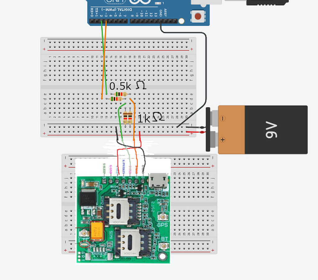Trying to communicate with a Simcom A7670E connected to Nano and Uno ... Trying to communicate with a Simcom A7670E connected to Nano and Uno ...