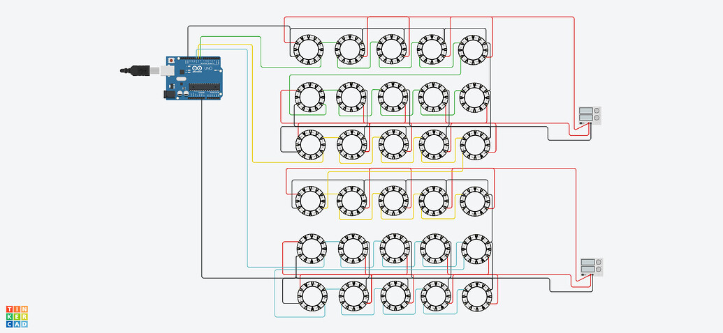 WS2812B LED strip flickering issue - LEDs and Multiplexing - Arduino Forum