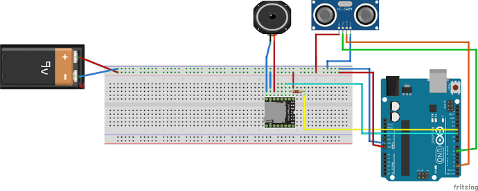 HC-SR04 sensor triggering sound through DFPlayer – circuit issues - General Electronics ...