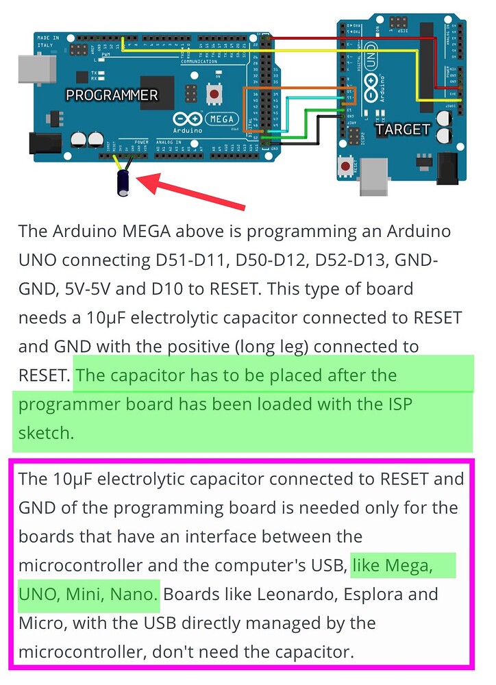 Arduino as ISP problem - 3rd Party Boards - Arduino Forum