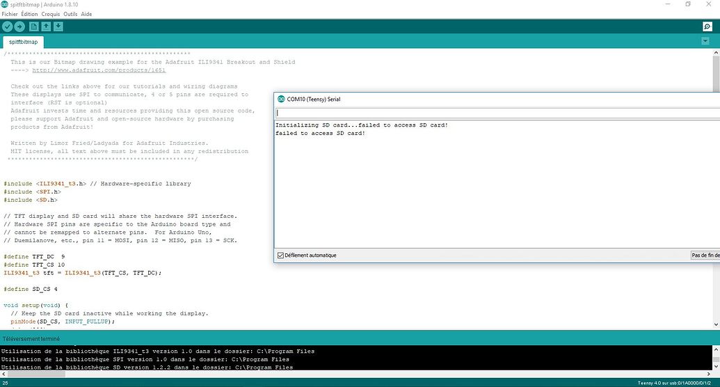 White screen on my ILI9341 2.8 LCD TFT screen - Page 2 - Displays ...