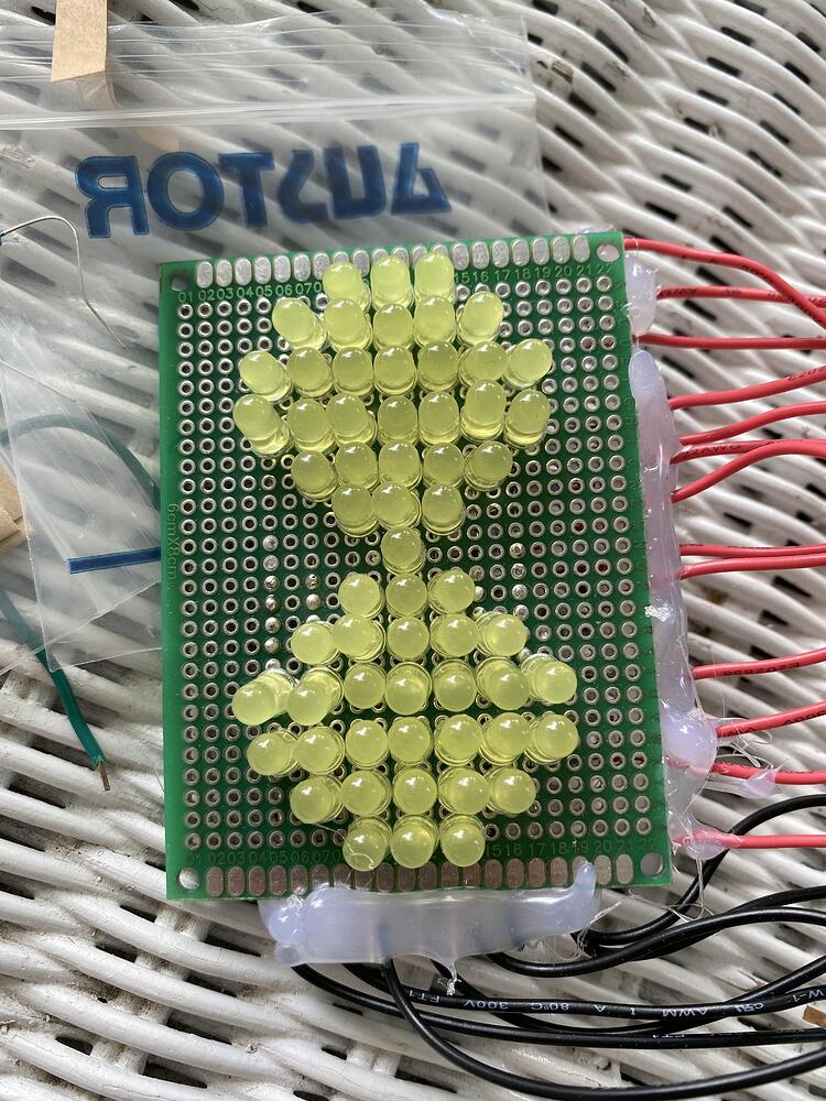Driving a non-rectangular LED matrix - LEDs and Multiplexing - Arduino ...