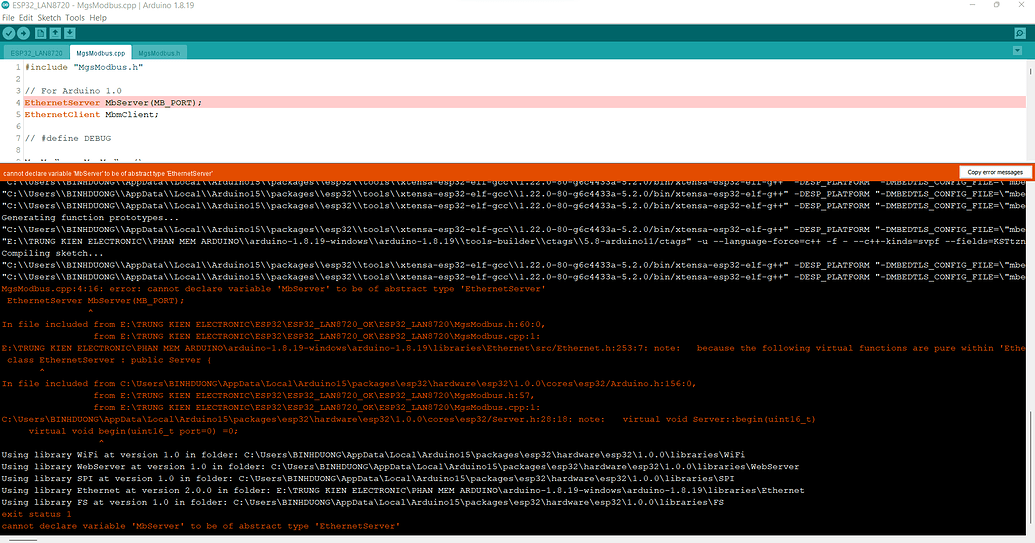 Arduino Modbus TCP - Networking, Protocols, and Devices - Arduino Forum