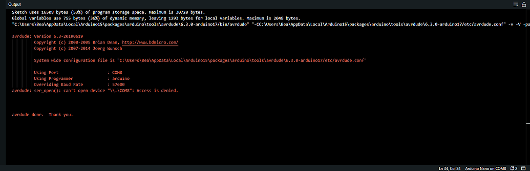 Avrdude: ser_open(): can't open device "\\.\COM8": Access is denied." - Uploading - Arduino Forum