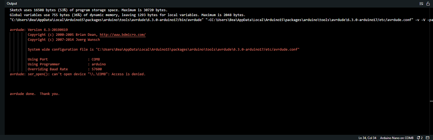 Avrdude: ser_open(): can't open device Avrdude: ser_open(): can't open device