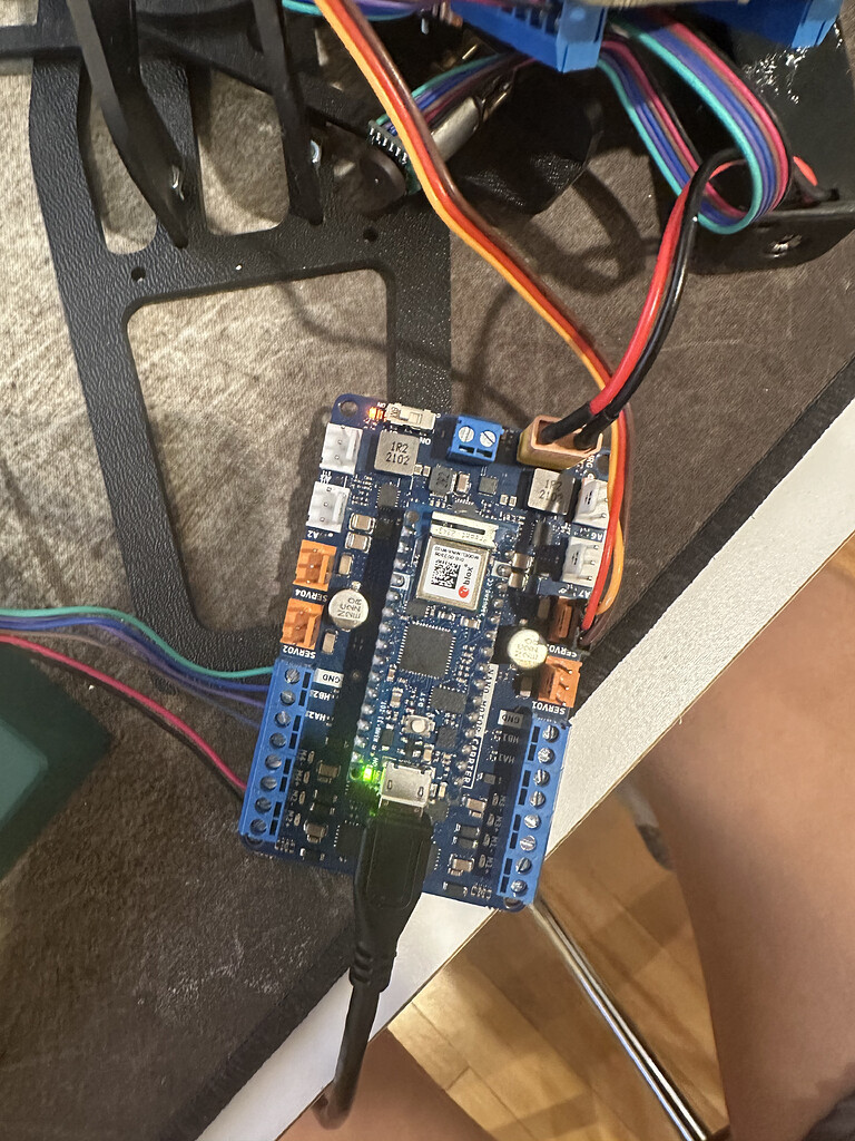 Orange led motor carrier update problem - Nano Motor Carrier - Arduino Forum