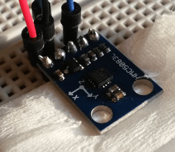 3-Axis digital compass weird behavior - Networking, Protocols, and Devices - Arduino Forum